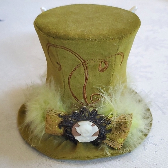 Disney | Accessories | Miniature Tinkerbell Olive Green Adult Steampunk ...